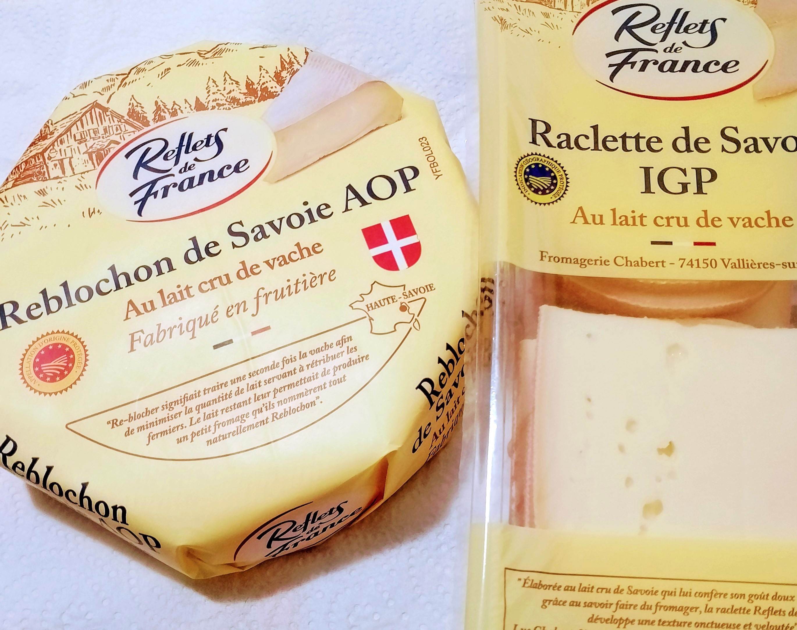 Reblochon de Savoie AOP et Raclette de Savoie IGP Reflets de France ...