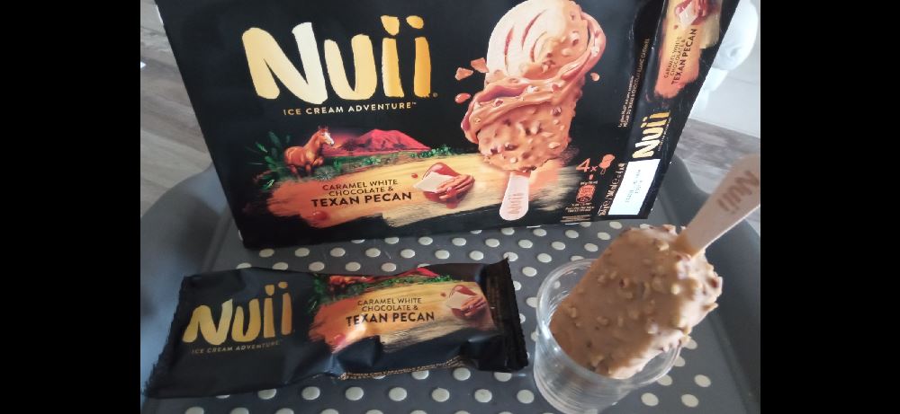 Glaces NUII par 4 Texan Pécan au caramel et chocolat blanc *laissez ...