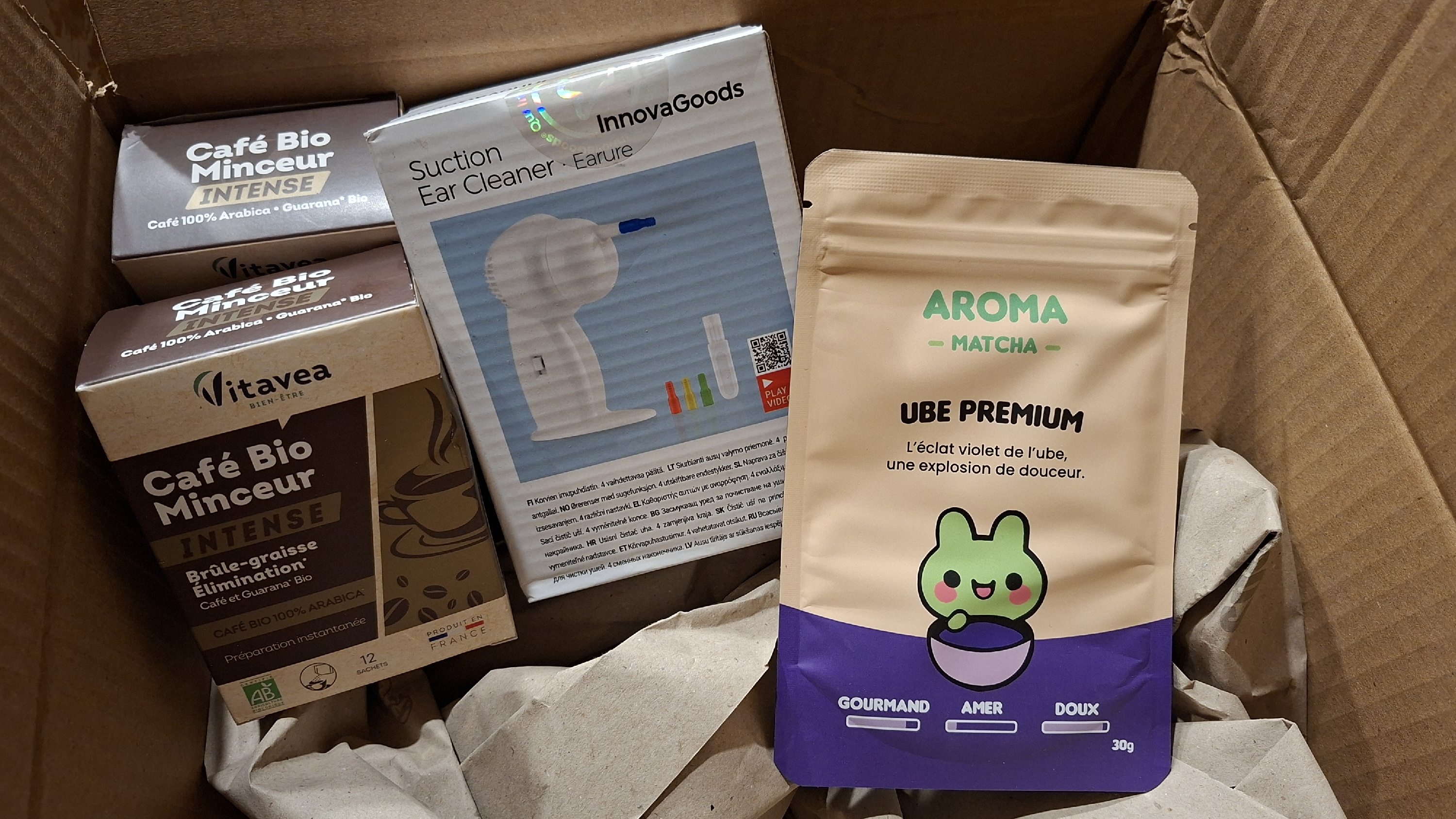 Stick café minceur, test Ube matcha et aspirateur cérumen ...