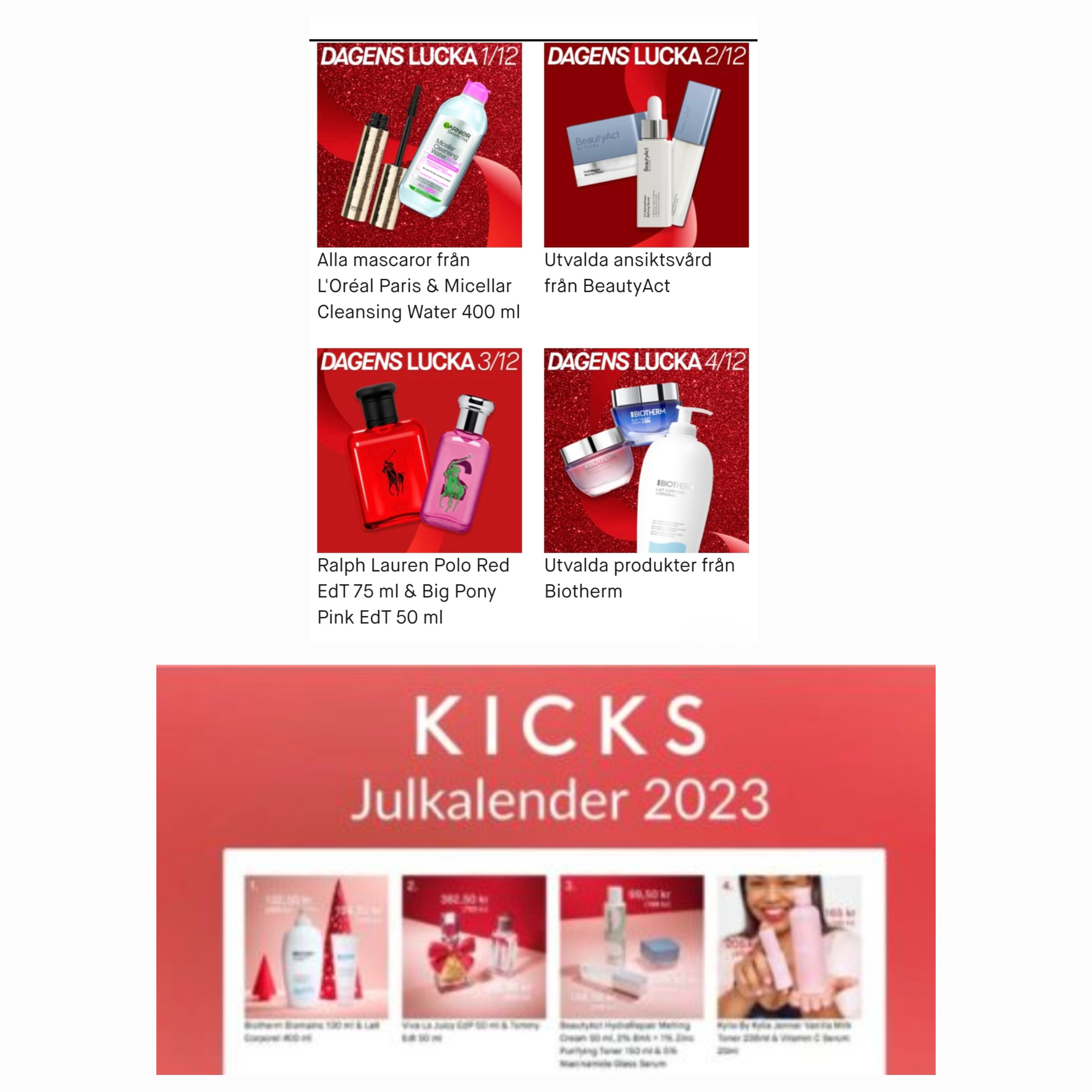 🎄 KICKS Julkalender: Upp till 50% varje dag 🎁🎄 Ingen | KICKS Beauty Talks