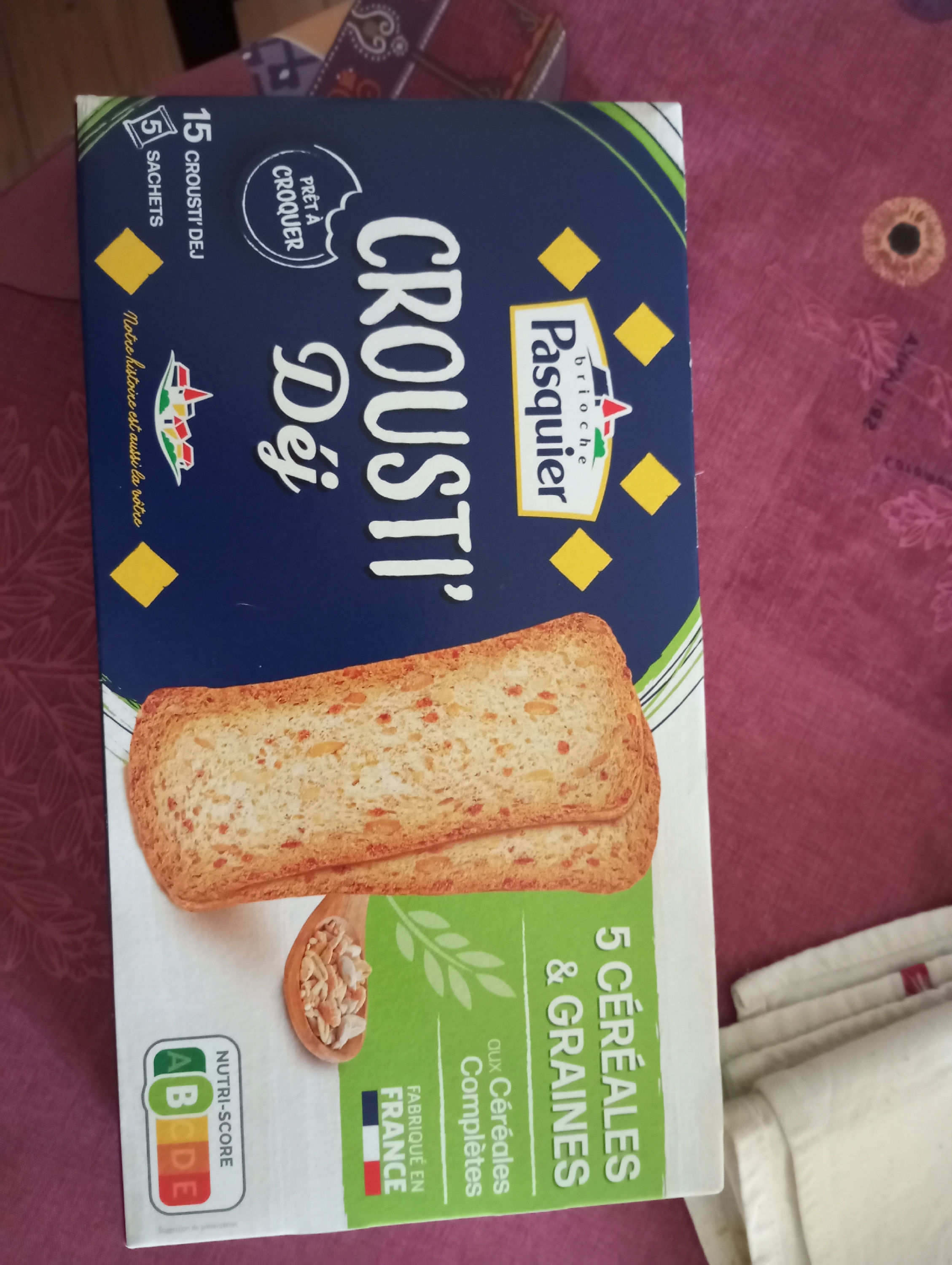 Crousti déj Biscottes aux 5 céréales et graines Pasquier | Communauté ...