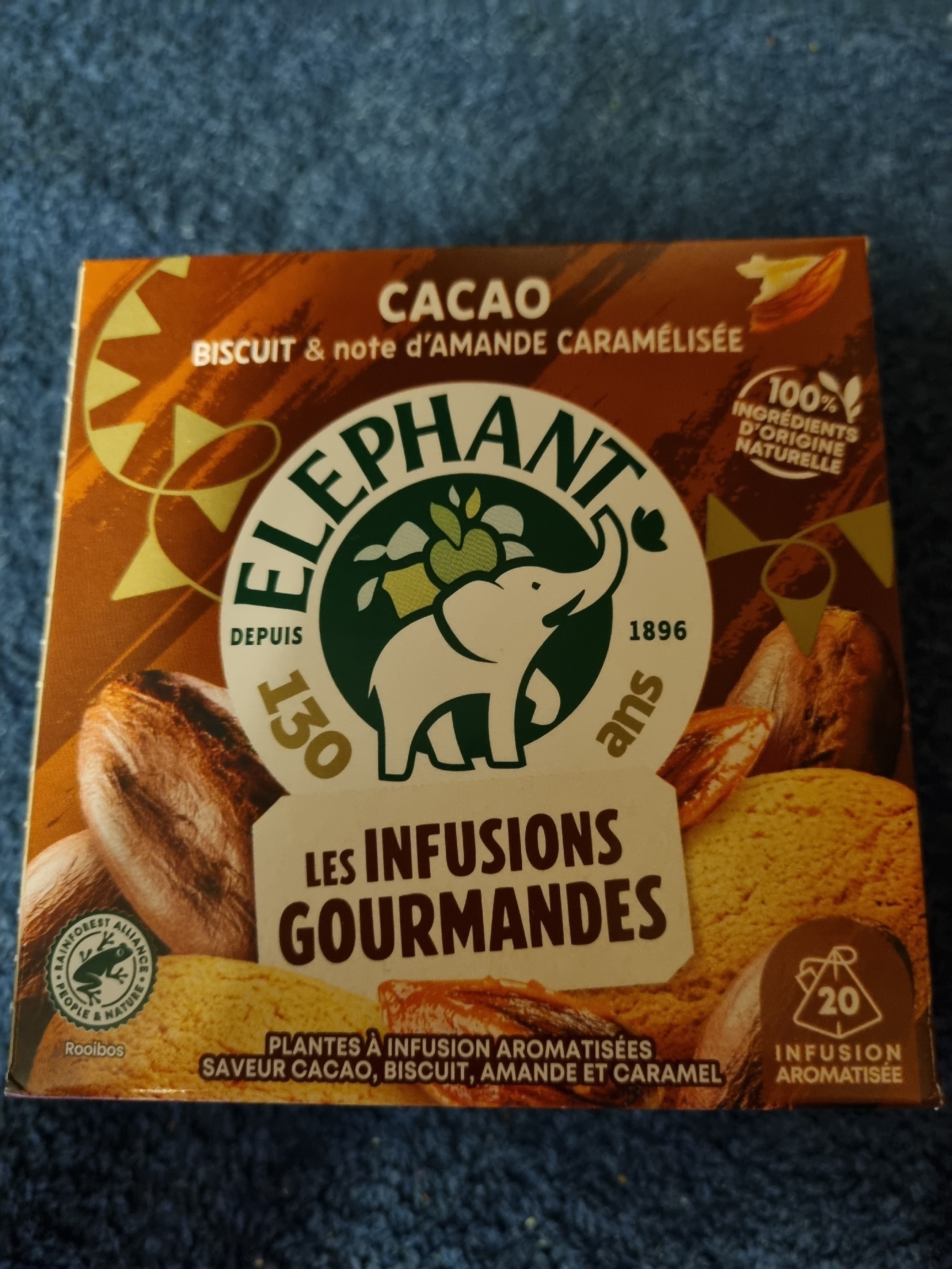 Infusion Gourmande Eléphant cacao amande caramel biscuit | Communauté ...