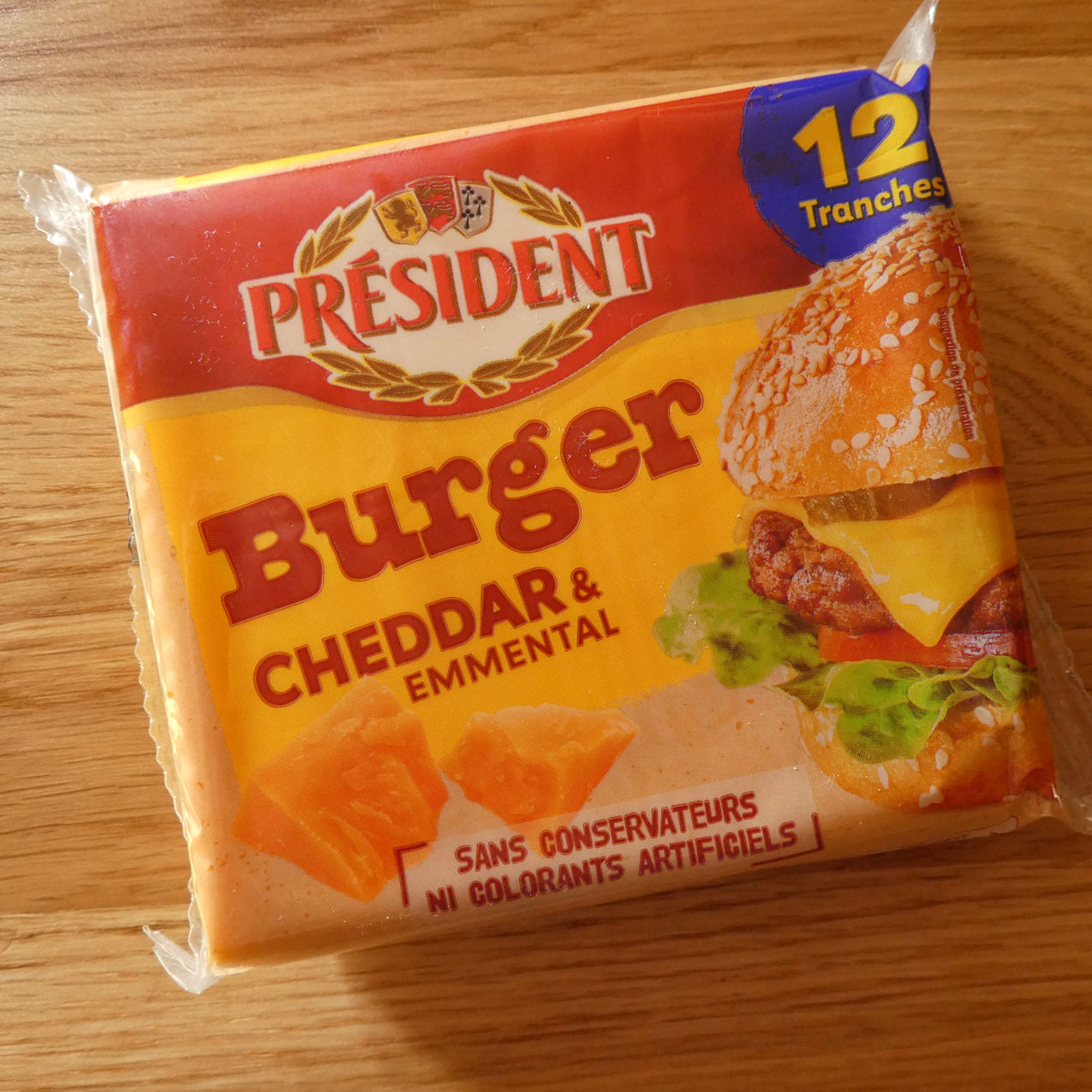 Tranches de fromage pour burger PRESIDENT | Communauté Ma Communaute ...