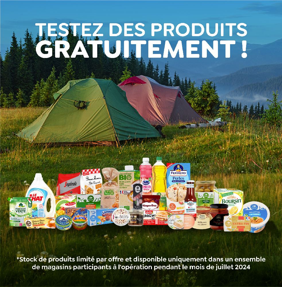 Entamez le mois de juillet avec des produits gratuits à tester ...