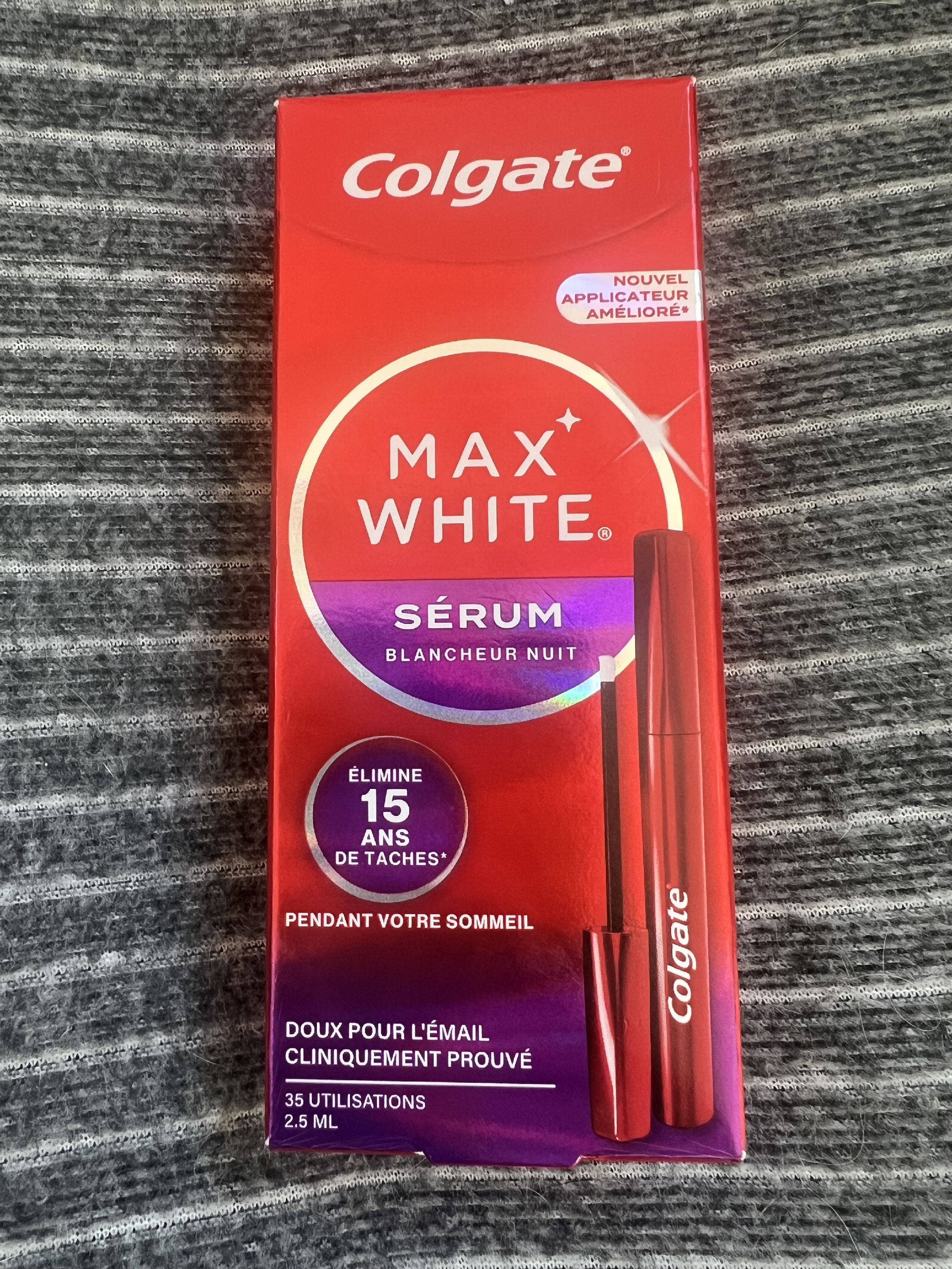 Colgate max White sérum blanchisseur nuit | Communauté Ma Communaute ...