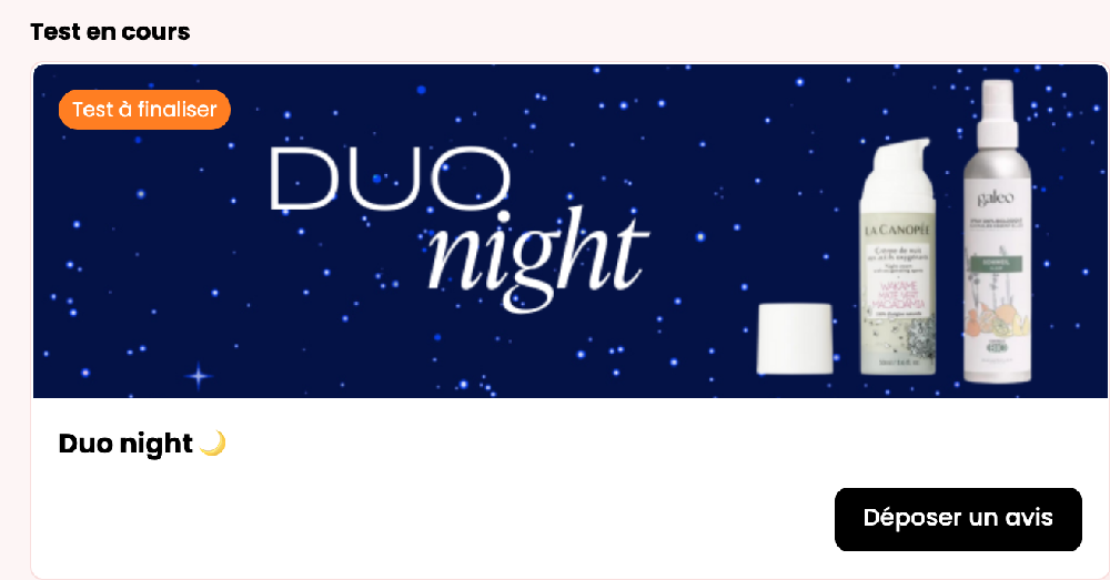 À moi le test du duo night ! Canopée + Galéo | Communauté Blissim ...